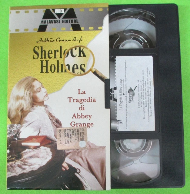 VHS FILM LA TRAGEDIA DI ABBEY GRANGE Sherlock Holmes MALAVASI EDITOR ...
