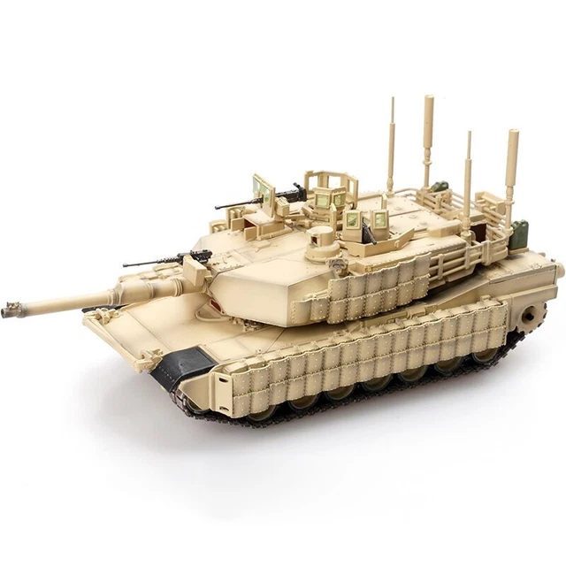 1/72 SCALE M1A2 Main Battle Tank Armored Vehicle Model Die-Cast & Toy ...