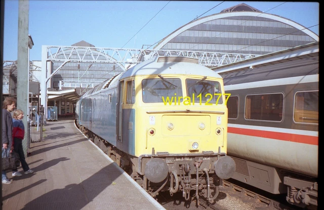 ORIGINAL RAILWAY PHOTOGRAPHIC negative Class 47 47052 at Manchester ...
