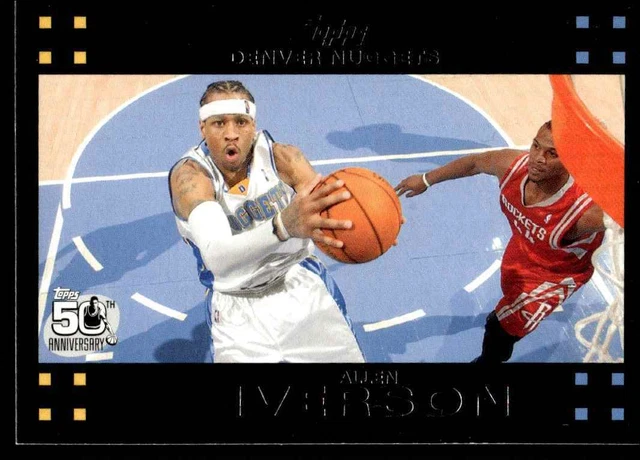 2007-08 TOPPS BASKETBALL Card Allen Iverson Denver Nuggets #33 EUR 1,10 ...