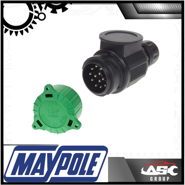 MAYPOLE 13 PIN 12v plastic trailer socket - trailer, caravan - with $23 ...