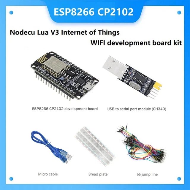 ESP-12E ESP8266 CP2102 Carte de DéVeloppement WIFI V3+Module de Port USB Vers EUR 14,68 ...
