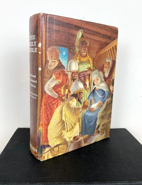 VINTAGE THE HOLY Bible Revised Standard Version Illustrated in Colour ...