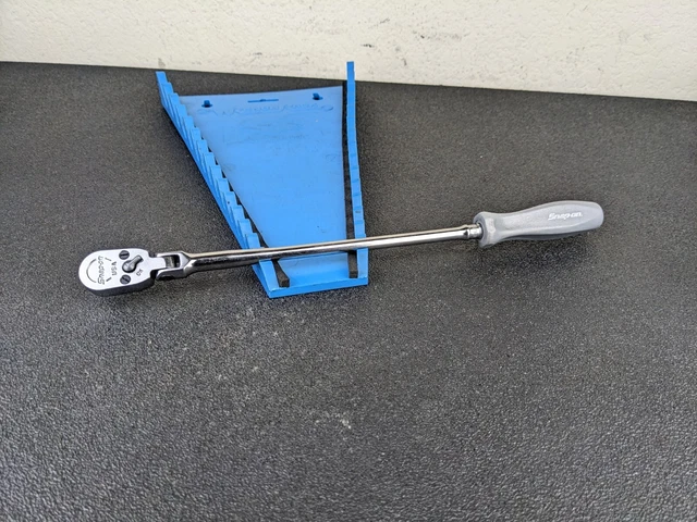 #BJ332 CLIQUET FLEXIBLE extra-long dur Snap-on GRIS TITANE FONCÉ 1/4 ...