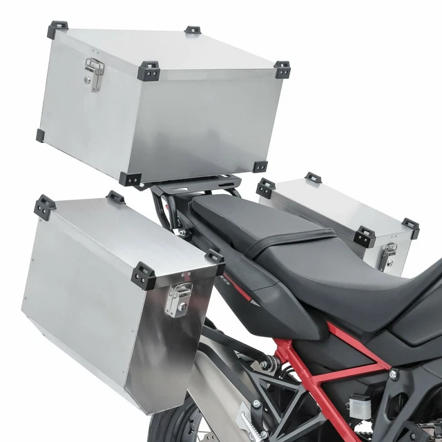 KOFFER A3 2X36L für Triumph Bonneville T100 + Topbox 60l + Innentaschen ...