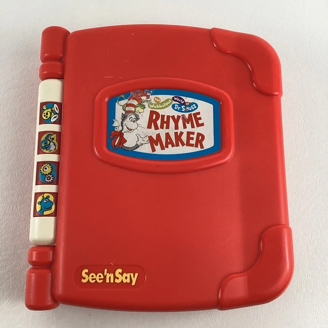 SEE N SAY Dr. Seuss Rhyme Maker Electronic Talking Book Vintage 1997 ...