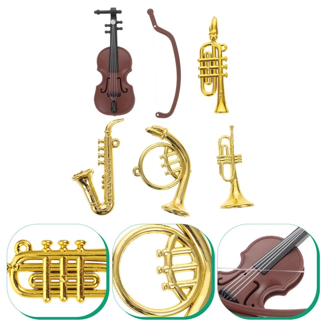 PETIT INSTRUMENT DE Musique Ornement Saxophone Maison Violon EUR 7,28 ...