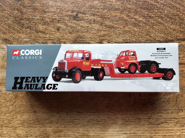 CORGI 31004 SCAMMELL Artic Low Loader Trailer Wynns + Bedford Tractor ...