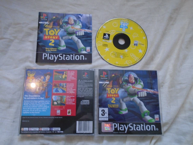 TOY STORY 2 PS1 (COMPLETO) Sony PlayStation raro Buzz Lightyear Disney ...