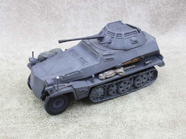 1/32 WW2 GERMAN SdKfz 250/9 alt Half Track with Turret AA3 HJB Figures ...