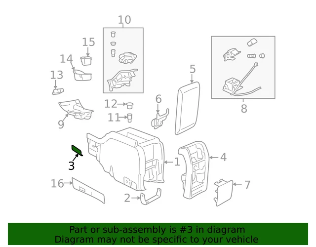 GENUINE FORD CONSOLE Panel Plug 3C5Z-78672A40-AAB $3.06 - PicClick CA