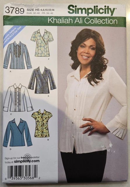 SIMPLICITY LADIES PATTERN Khaliah Ali Collection 3789 Uncut Size 6-14 ...