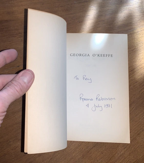 1990 GEORGIA O'KEEFFE Roxana Robinson Rare Signé Édition Softcover ...