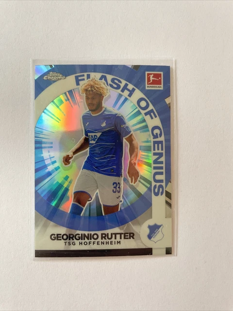 TOPPS CHROME BUNDESLIGA 22/23 Georginio Rutter Flash of Genius TSG ...