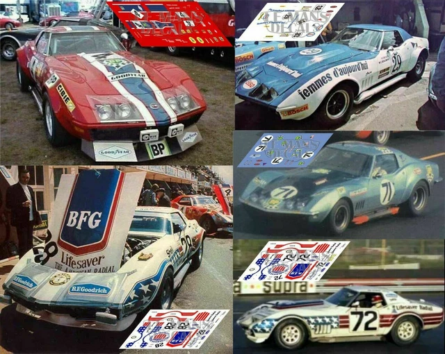 STICKERS CORVETTE C3 Le Mans 1972 1:32 1:24 1:43 1:18 Stickers ...