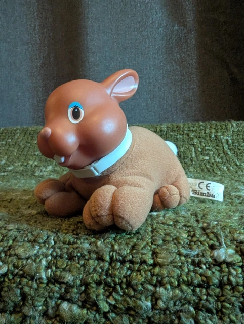 RARE VINTAGE SIMBA Brown Bunny Rabbit Firm Head Soft Body Plush Toy 5 ...