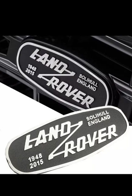 LAND ROVER DEFENDER Front Grill Heritage Front Badge Aluminium Solihull ...