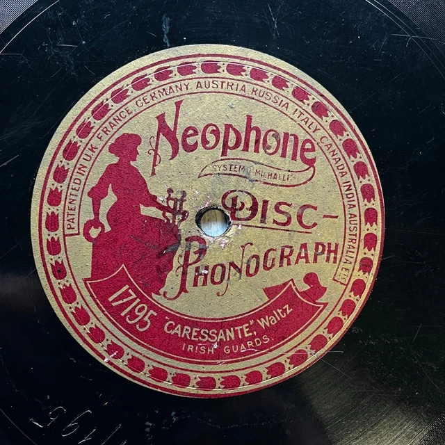 RARE 1905 12-INCH ‘NEOPHONE’ 78 - WORLD’S 1st 2-SIDED DISC RECORD ...