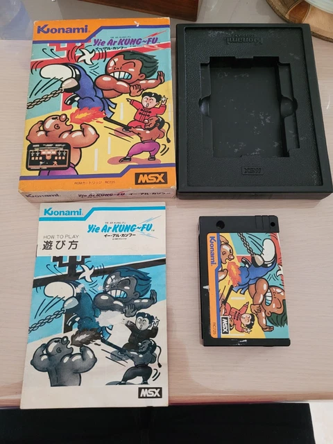 YIE AR KUNG Fu 1985 Konami Cartoon Msx Japan Import Complete In Box ...