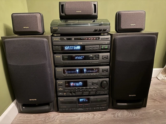 AIWA MX-Z9300M STEREO Stack System HiFi Separates + Remote And Manuals ...
