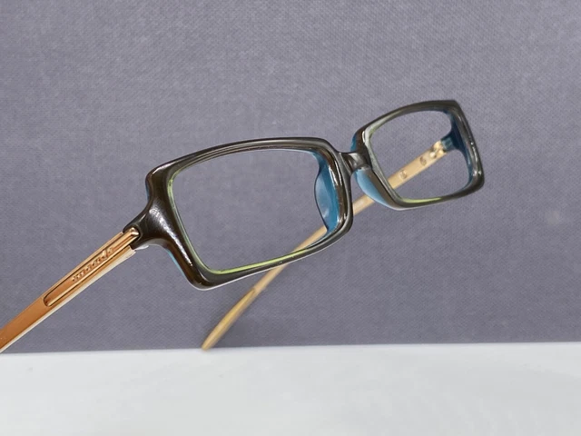 ALAIN MIKLI EYEGLASSES Frames Woman Gray Gold Square Slim M0338 £83.94 ...
