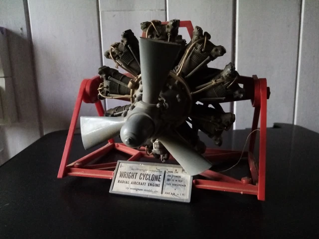 MAQUETTE MOTEUR AVION wright cyclone radial aircraft engine EUR 6,00 ...