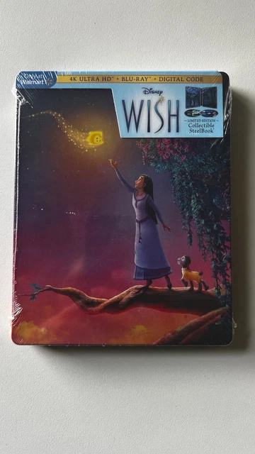 DISNEY WISH (4K UHD & Blu-ray, 2024) 2-Disc Steelbook - $134.62 ...