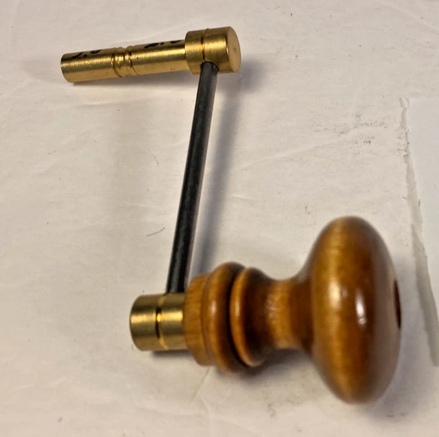 NOS TALL CASE/LONGCASE Grandfather Clock Winding Key/Crank Marked 3.8 ...