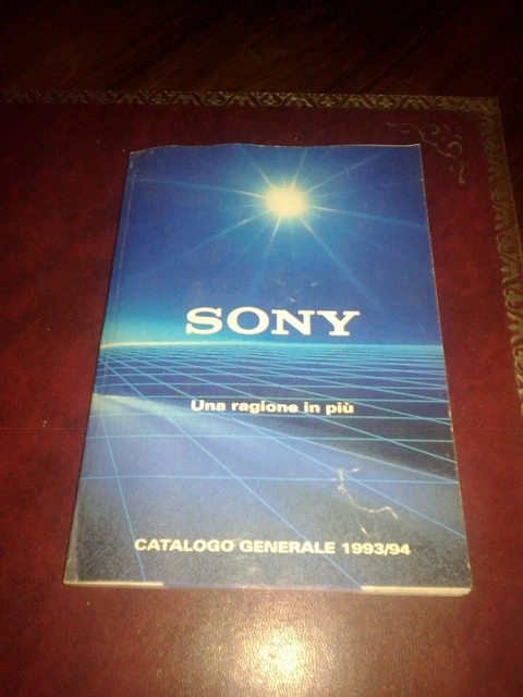 RARE GENERAL CATALOG SONY 1993/1994 ITALY Super Trinitron crt £20.49 ...