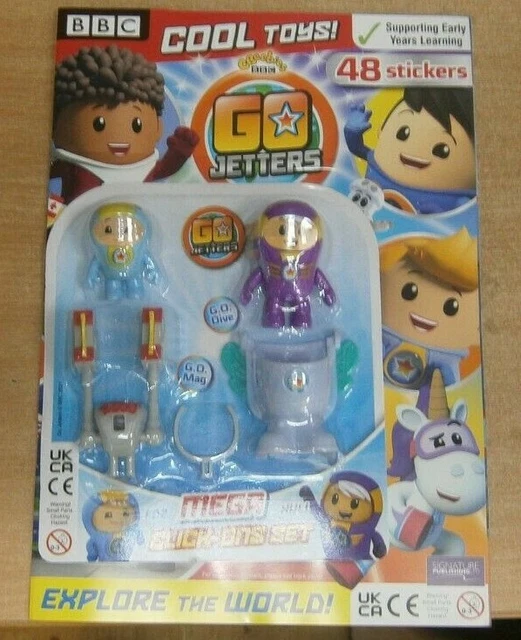 CBEEBIES GO JETTERS magazine #59 2021 stickers + Foz, Xuli & 2 click ...