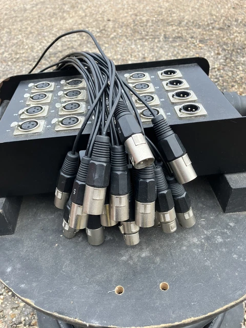 16 XLR X 4 XLR stage box snake 28 metres £50.00 - PicClick UK