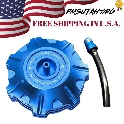 CNC GAS TANK Fuel Cap Petrol Blue Yamaha YZ125 02-24 YZ 125 50TH ...