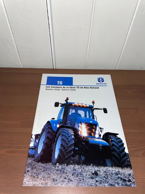 BROCHURE PROSPEKT PROSPECTUS TRACTEUR NEW HOLLAND TG tractor-traktor-john deere EUR 6,99 ...
