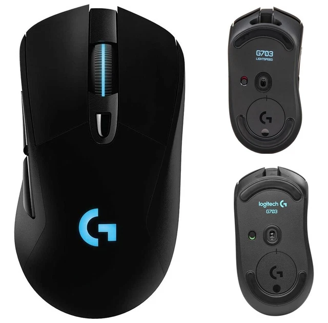 LOGITECH G703 LIGHTSPEED Wireless Gaming Mouse w/ Lightsync RGB 6 ...