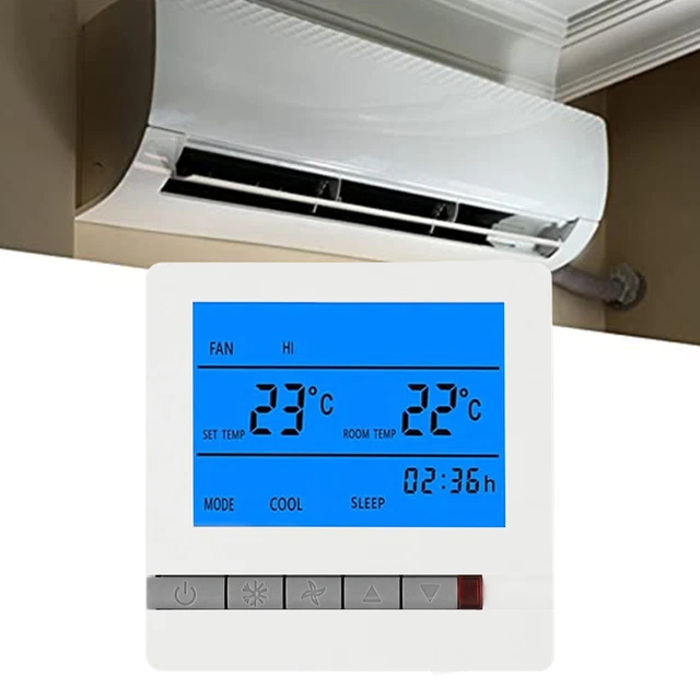 THERMOSTAT NUM RIQUE POUR climatiseur avec cran LCD et contr?le pr cis EUR 17,99 - PicClick FR