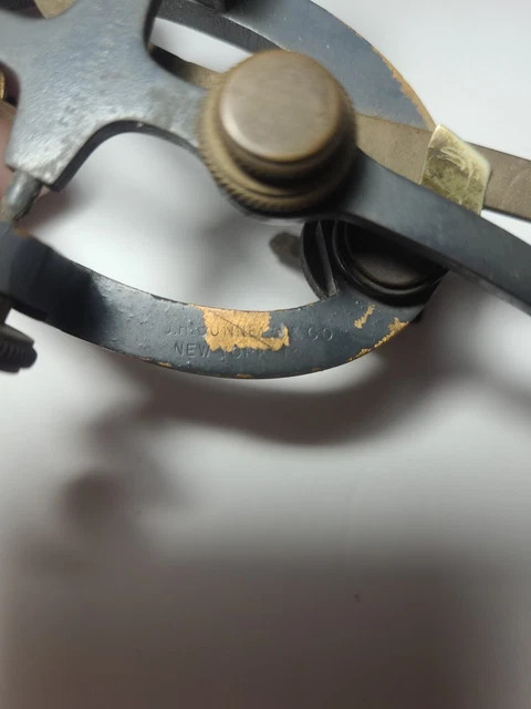 JH BUNNELL VINTAGE Legged Leg Steel Lever Straight Telegraph Key ...