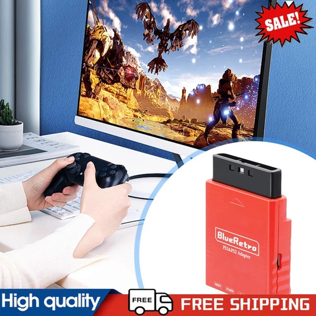 WIRELESS CONTROLLER RECEIVER Adapter Wireless Adapter for PS2 PS1 Game ...