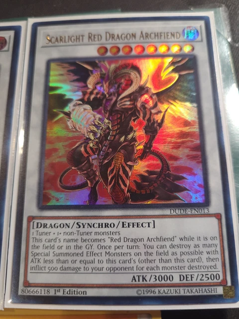 SCARLIGHT RED DRAGON Archfiend DUDE-EN013 Ultra Rare 1st Edition - NM ...