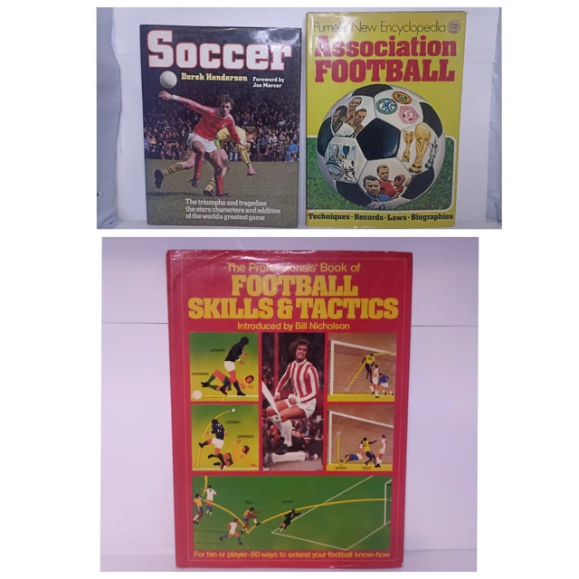 VINTAGE SOCCER (FOOTBALL) Book Lot (3 HB Books) 70s - 80s $50.89 ...