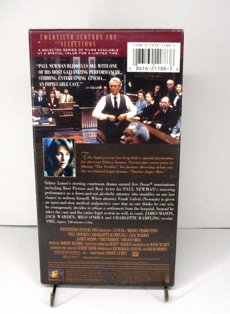 THE VERDICT (VHS, 1997) Paul Newman, Roxanne Hart £5.86 - PicClick UK
