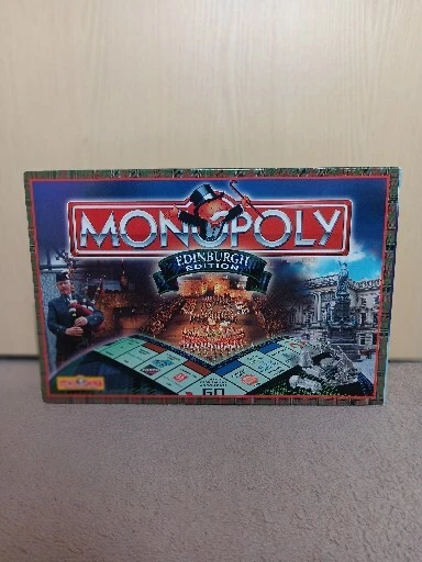 MONOPOLY EDINBURGH EDITION Board Game Hasbro 2000 Family Fun Property ...