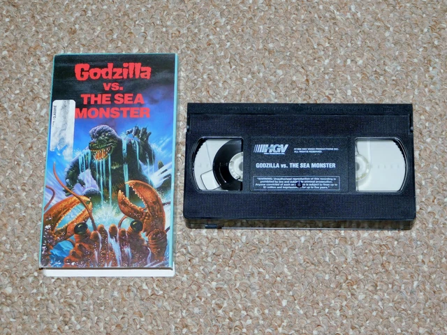 GODZILLA VS. THE Sea Monster VHS 1989 HGV Video Treasures Canadian $24. ...