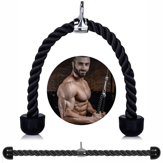 ROPE CABLE GYM Fitness Triceps Pulley Tricep Lifting Diy System Workout ...