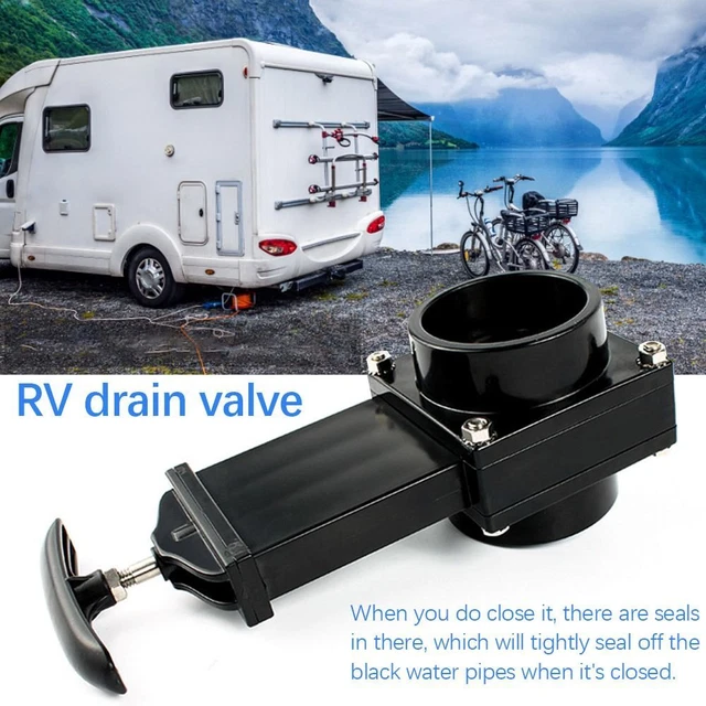 CARAVAN TRAILER TOILET RV Drain Valve Water Tank Waste Valve Van ...