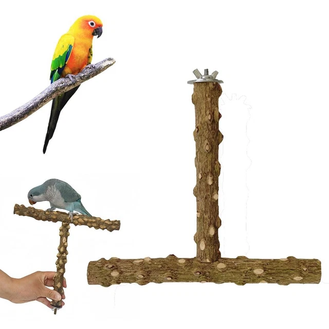 PARROT NATURAL TREE Branch Station Pole Sichuan Pepper Wood Station ...
