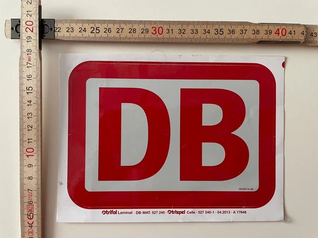 DEUTSCHE BAHN AG Logo Label Zuglaufschild Lokschild Bundesbahn DB ...