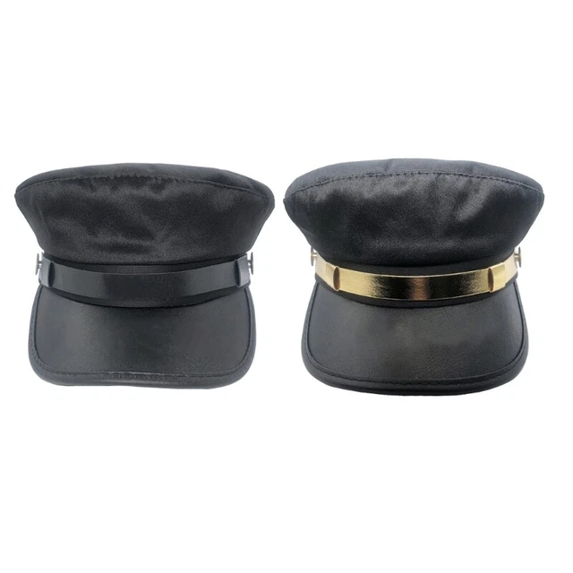 NEWSBOY HAT CURVED Hat Captain Costume Captain Hat Punk Dress up £9.19 ...