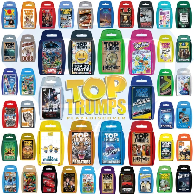 TOP TRUMPS CARD Games Play & Discover Top Trump Largest Range, Latest ...