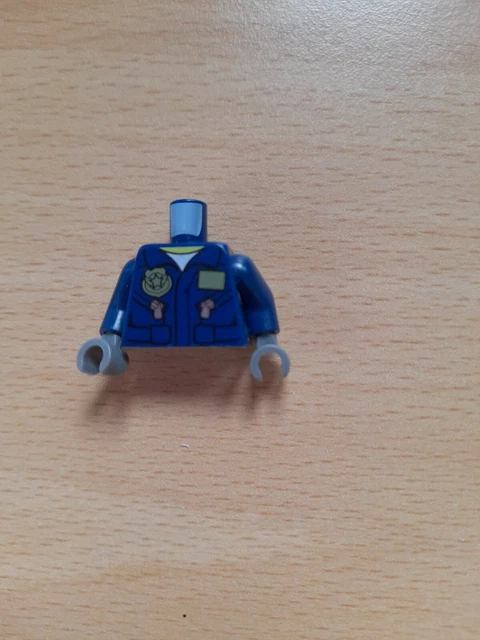LEGO MINIFIGURE POLICE Torso Flight Suit Jacket Name Tag Pocket ...