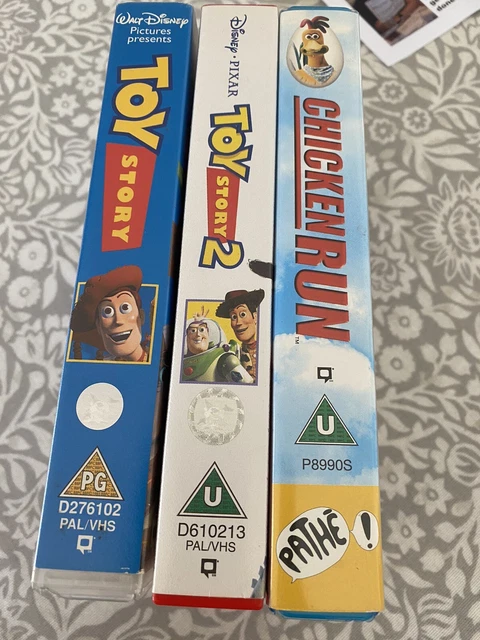 CHILDREN’S VHS TAPES: Chicken Run, Toy Story 1&2 £1.99 - PicClick UK
